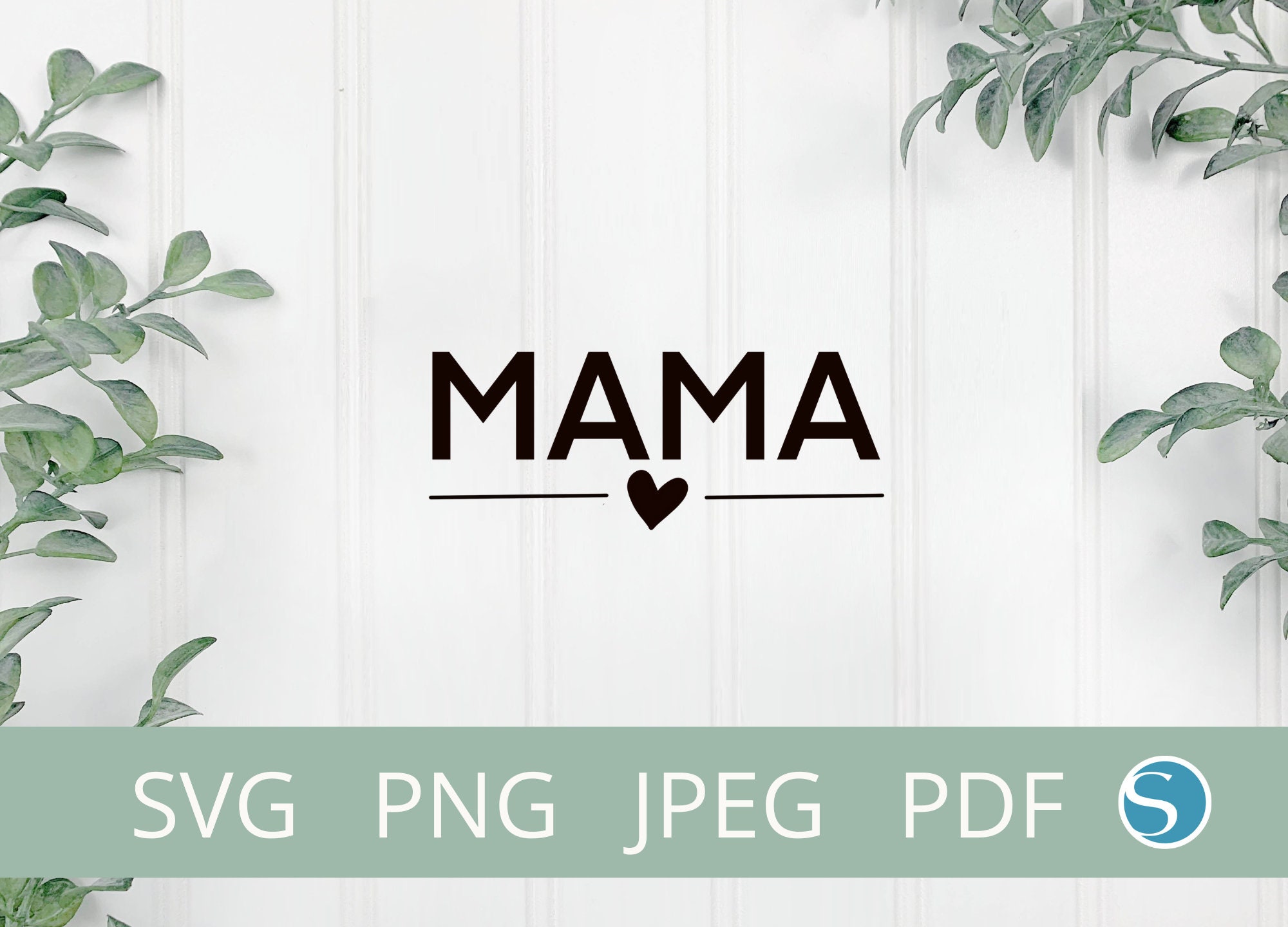 Plotter File 'mama Mit Herz Und Strich' for Immediate - Etsy