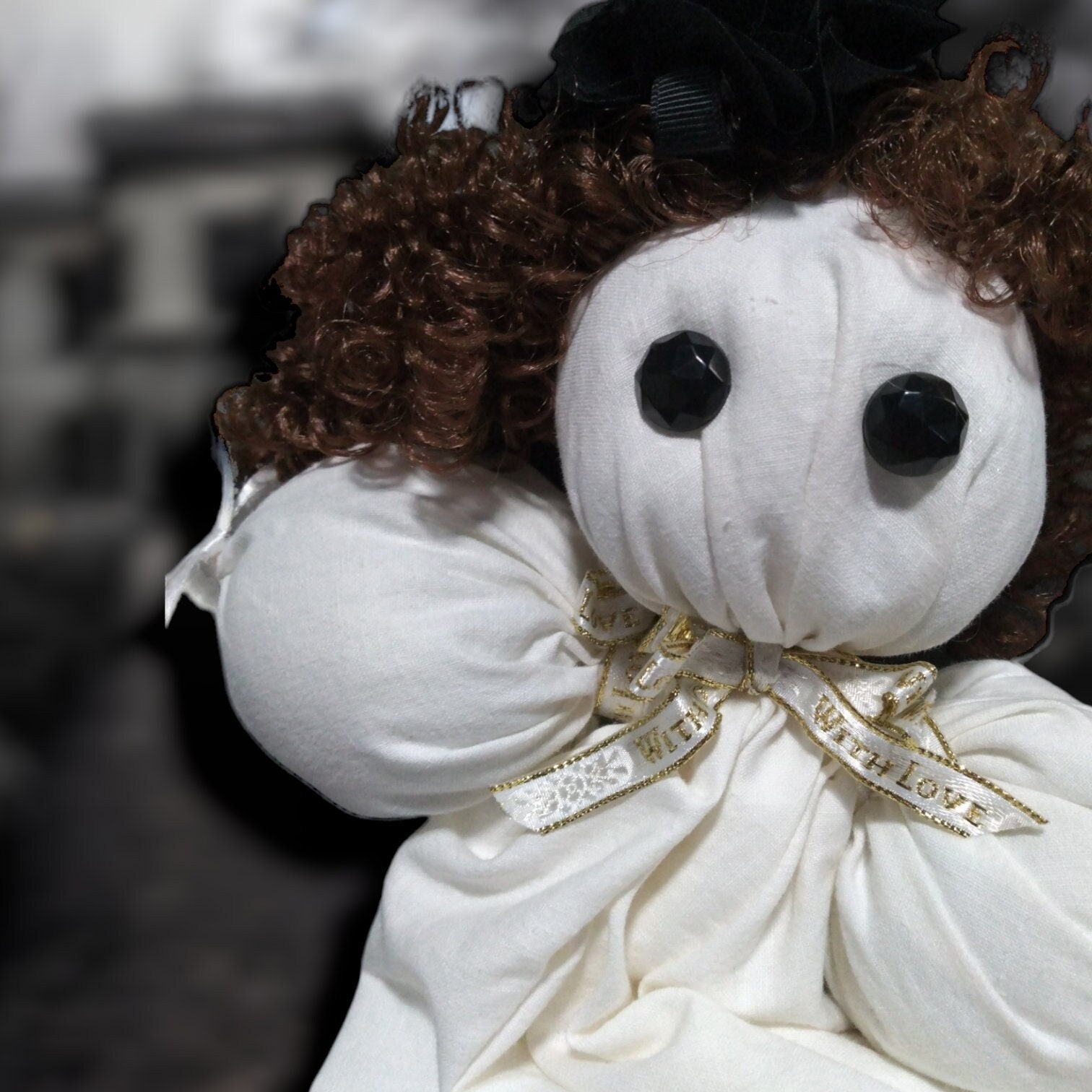 Pillowcase Babies Gothic Doll Button Eye Doll - Etsy