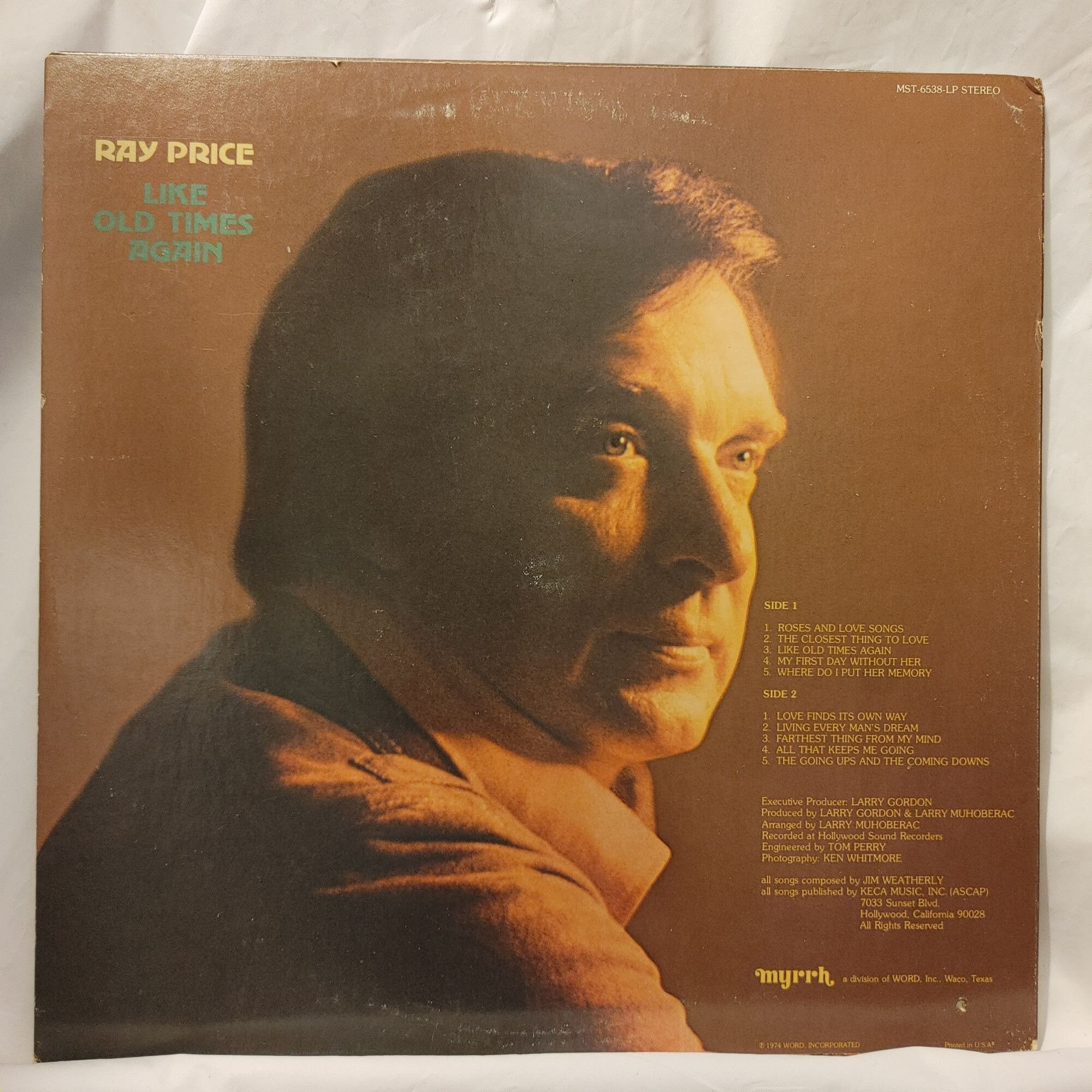 Vintage Ray Price – Like Old Times Again LP Vinyl Record - Etsy