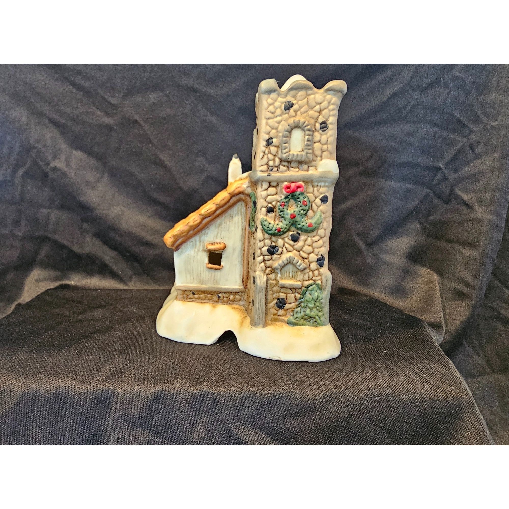 Vintage Handpainted Ceramic Bakery Christmas House Statue Decoration - Etsy