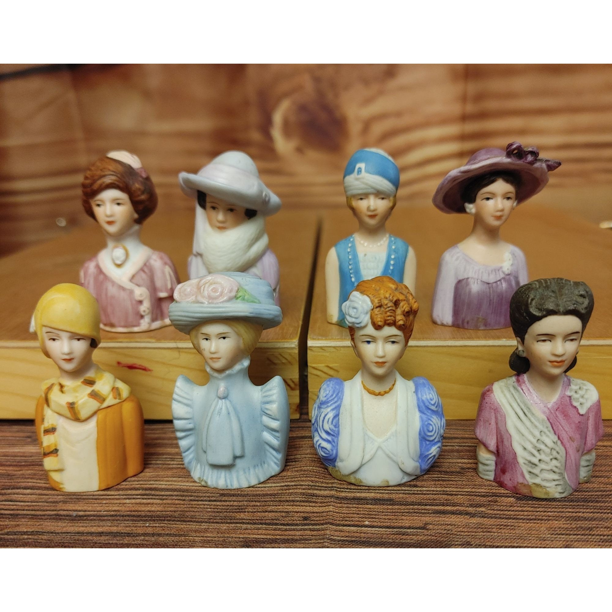 Vintage Avon Victorian Lady Head Thimbles Lot of 8 - Etsy