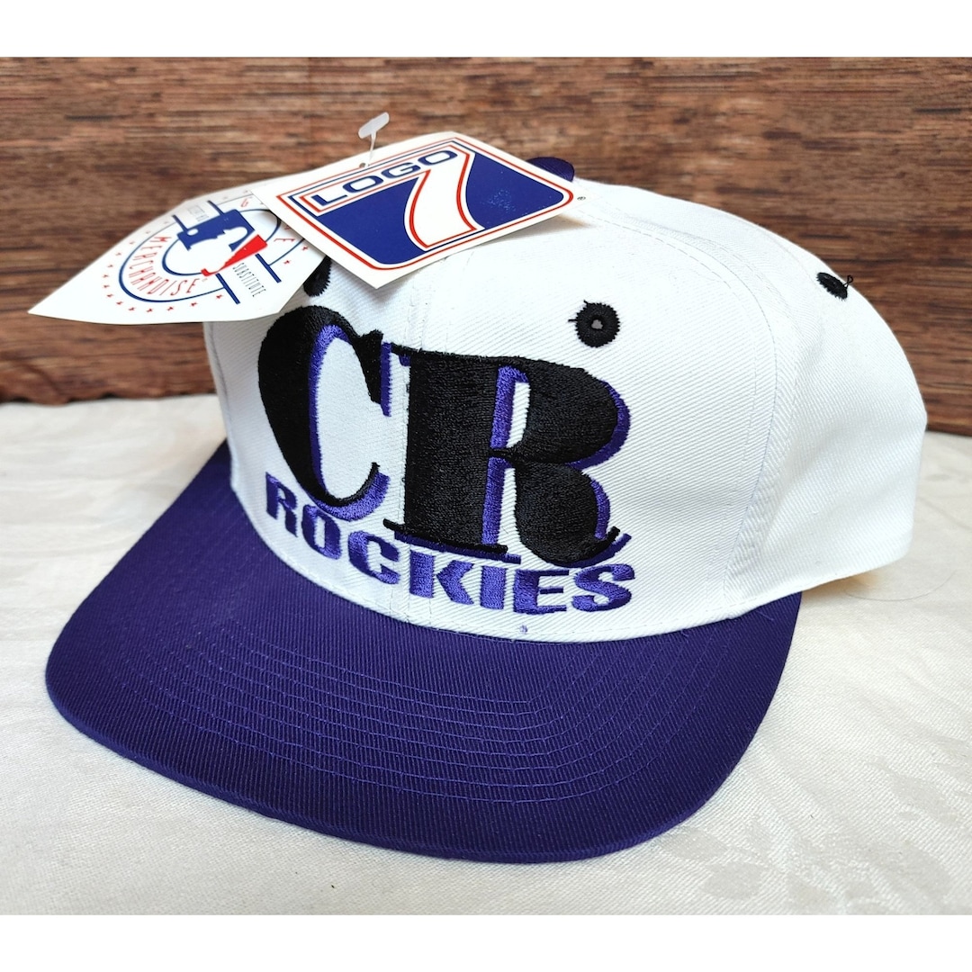 Vintage Colorado Rockies CR Major League Baseball MLB Snapback Hat Logo ...