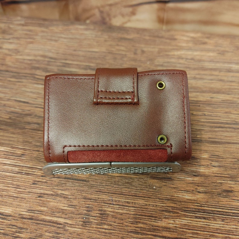 Vintage Avon Suede/leather Keycase Bi-fold Wallet Red - Etsy