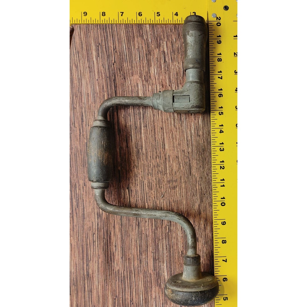 Vintage Miller Falls Metal Ratcheting Hand Bit Brace Drill #1322 10 ...