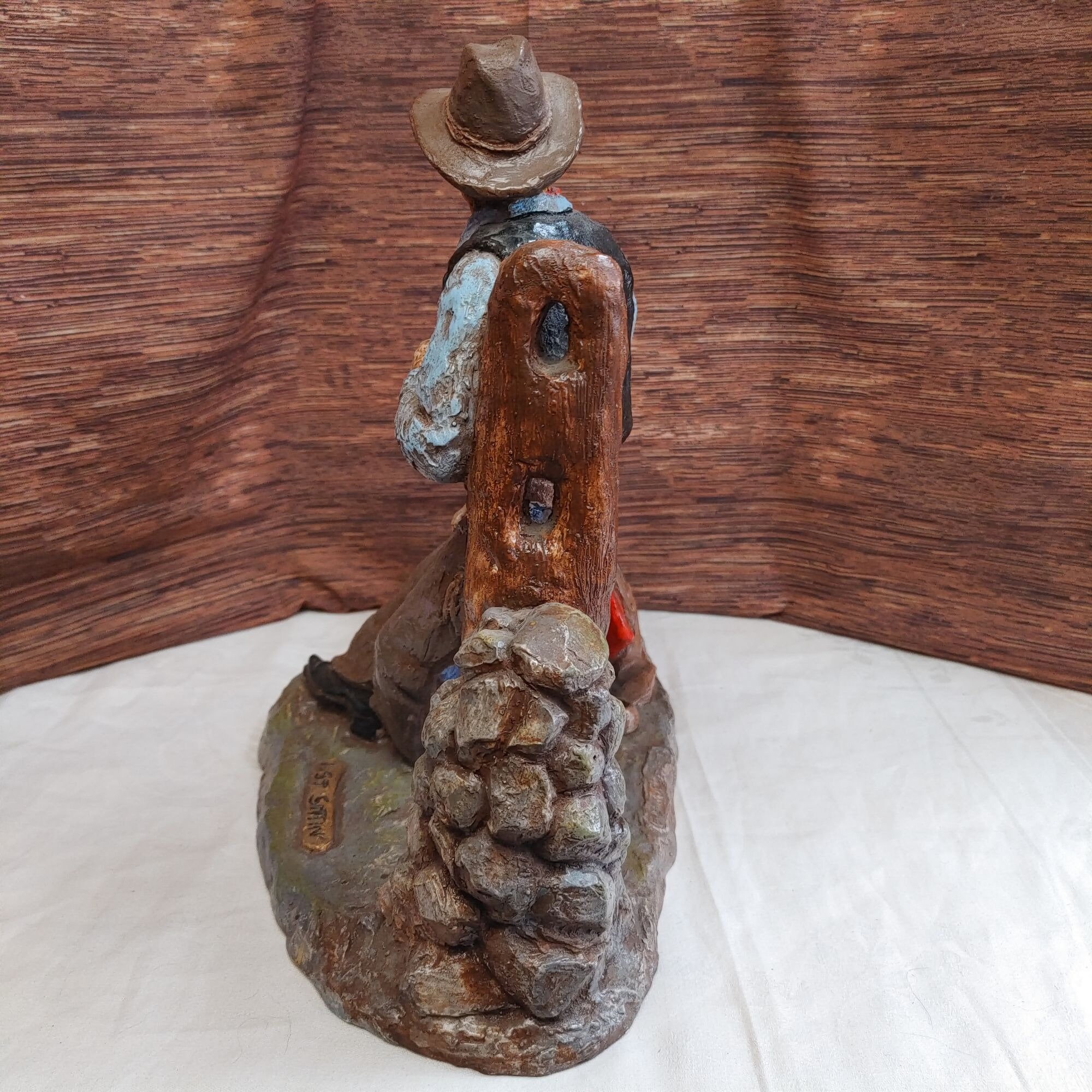 Billy Burns Cowboy Just Sittin' 1978 Statuette - Etsy