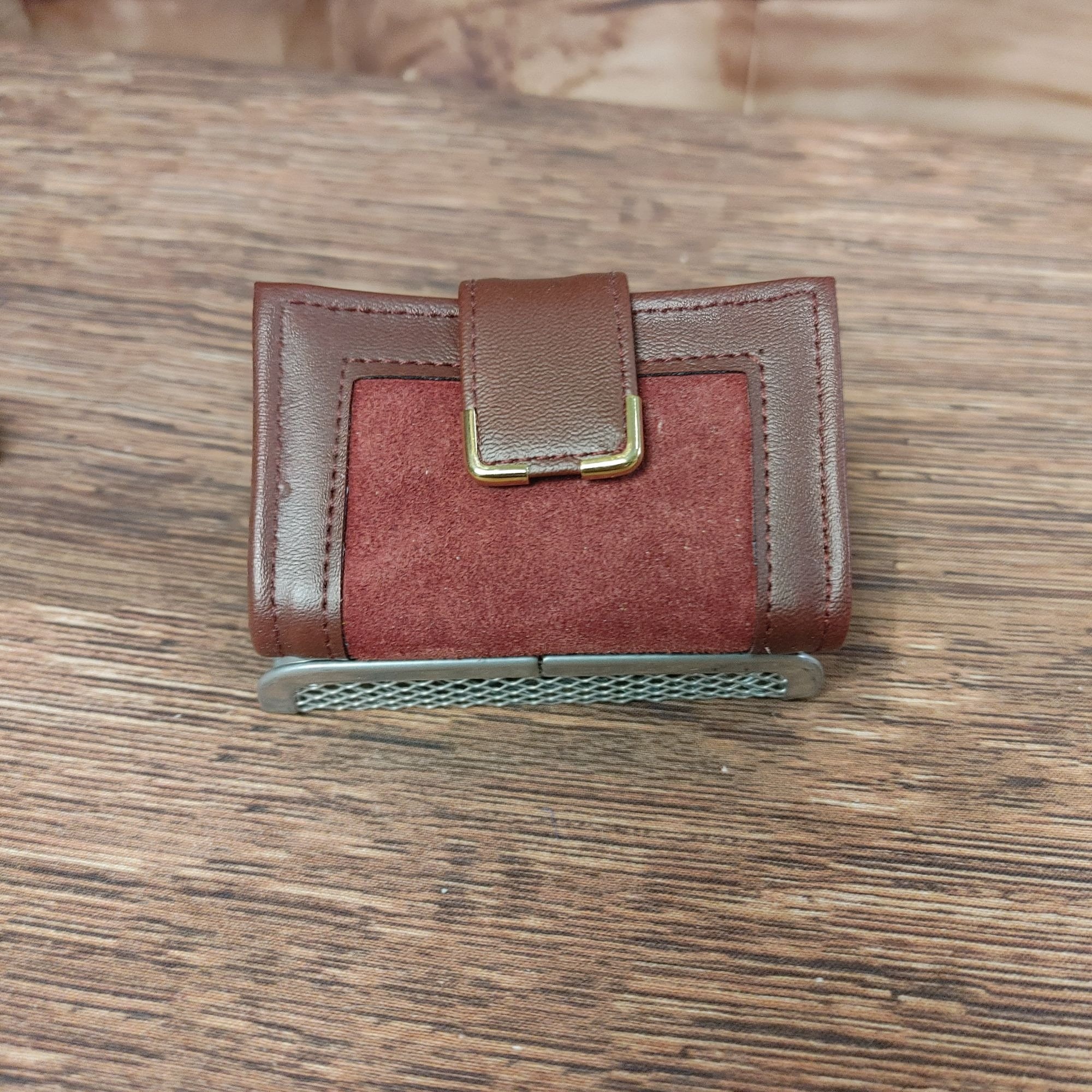 Vintage Avon Suede/leather Keycase Bi-fold Wallet Red - Etsy