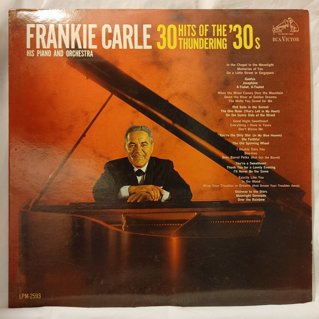 Vintage Frankie Carle 30 Hits of the Thundering 30's LP Vinyl Record LSP 2593 - Etsy