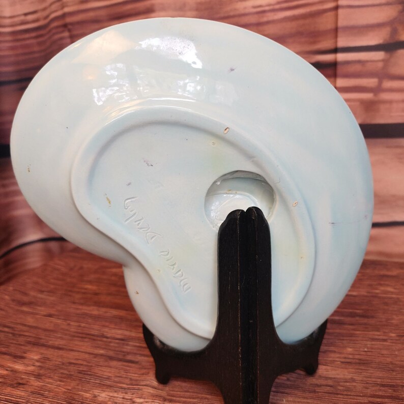 Vintage Studio Pottery Marie Devlin Gold Leaf Rim Seashell - Etsy