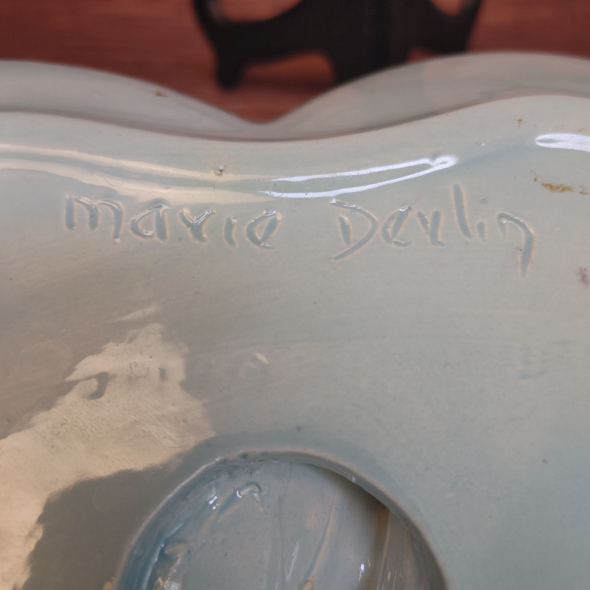 Vintage Studio Pottery Marie Devlin Gold Leaf Rim Seashell - Etsy