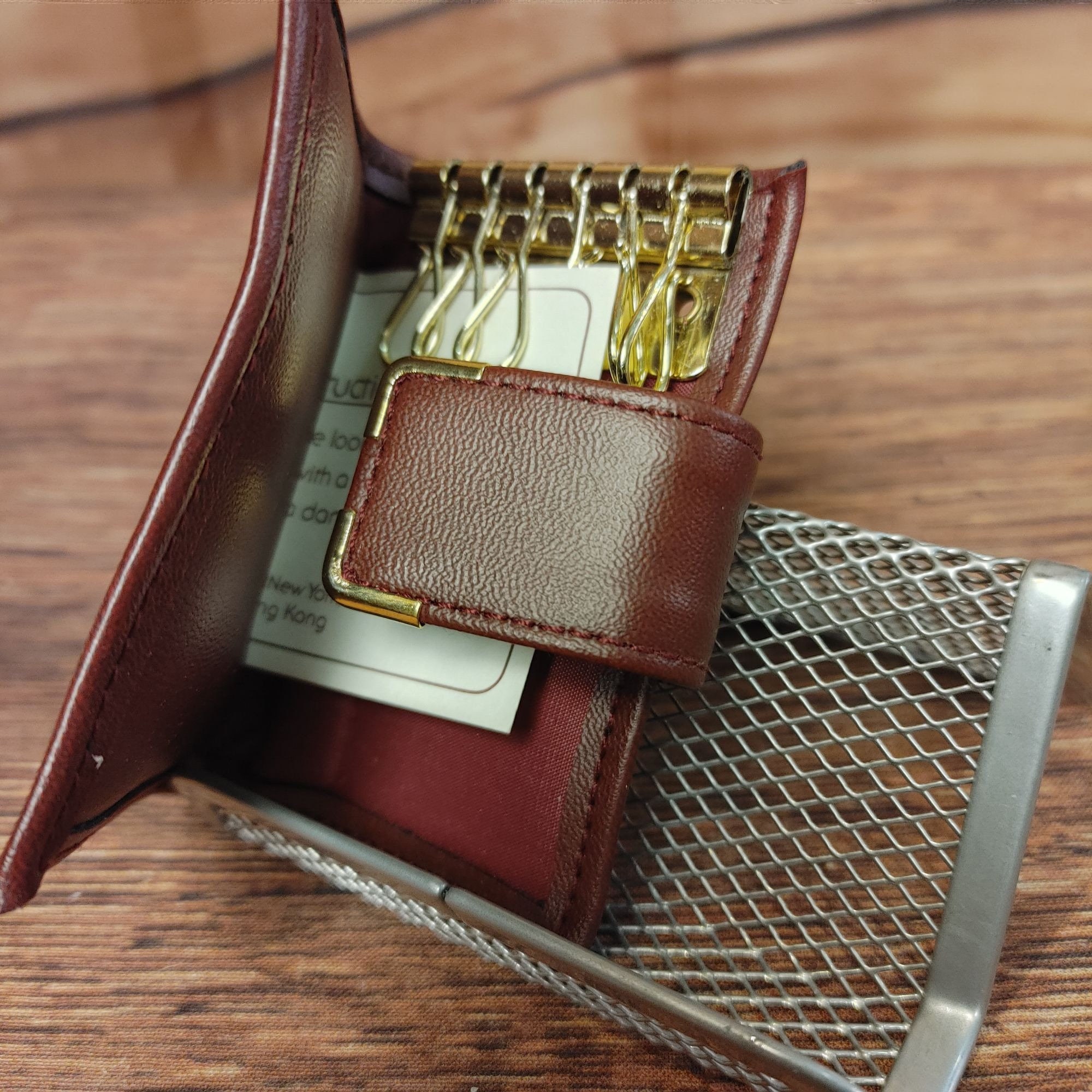 Vintage Avon Suede/leather Keycase Bi-fold Wallet Red - Etsy