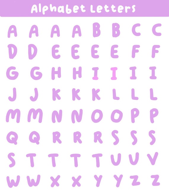 Alphabet Letters - Etsy