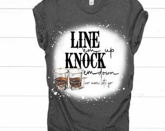 Line Em up Knock Em Back - Etsy Canada