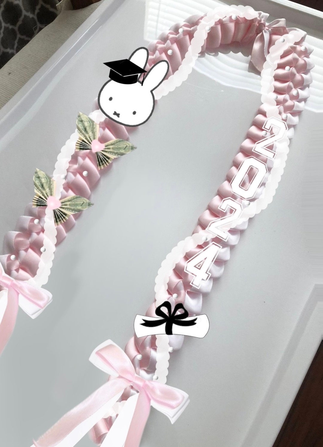 Miffy Graduation Lei Thats Super Cute Kawaii With Money Butterflies ...
