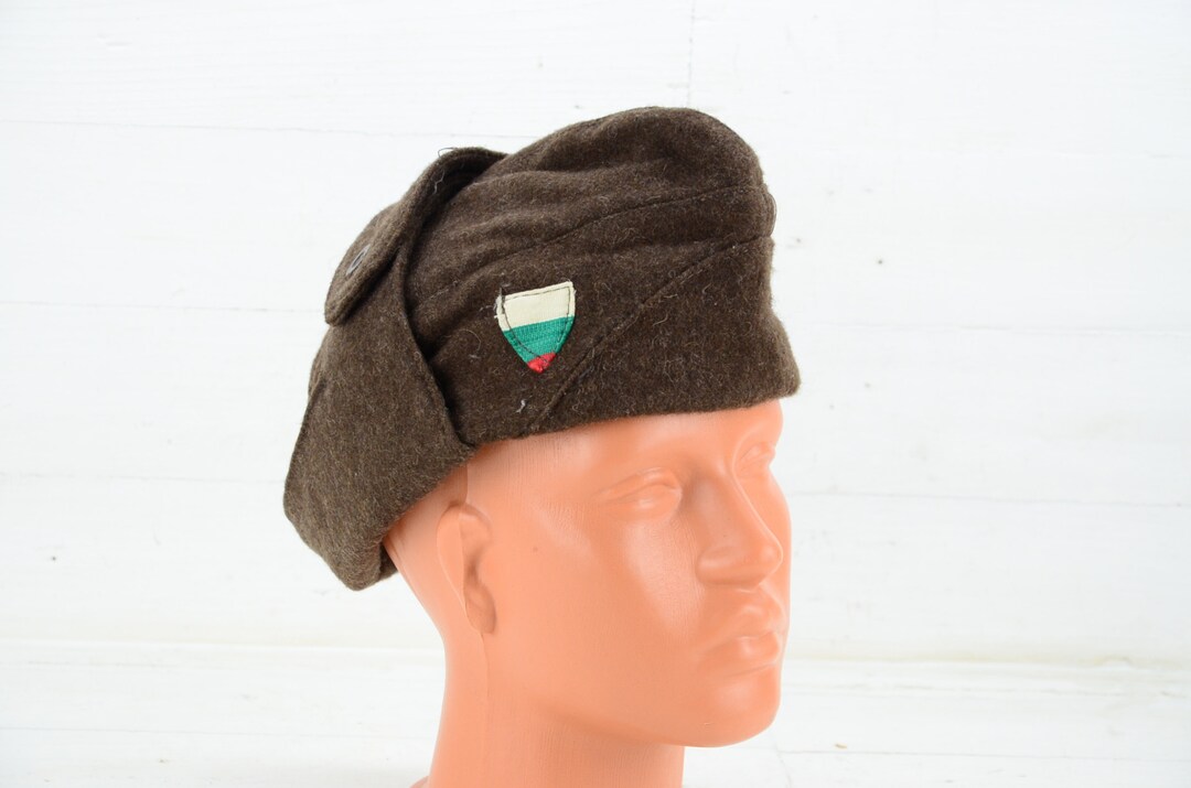 Old Bulgarian Army Soldier's Winter Hat WW2 - Soldiehatsr's Cap of ...