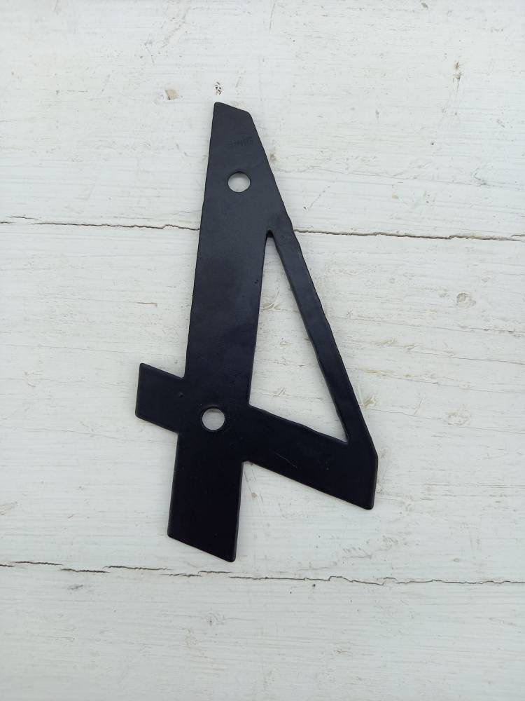 Black Wrought Iron Number - Door Number 4 - Preserved Wrought Iron ...