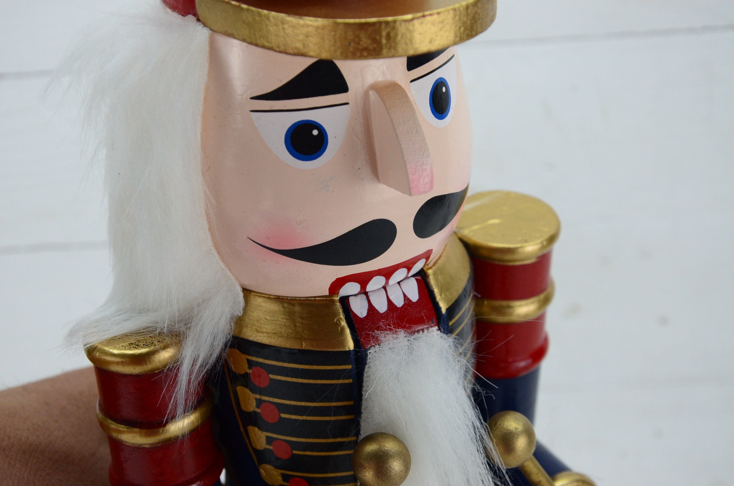 Wooden Nutcracker Soldier Red Soldier Nutcracker Vintage Soldier ...