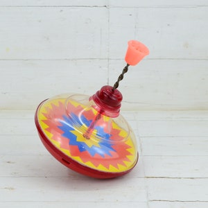 Vintage Plastic Whipping Top - Old Spinning Top - Vintage Toy - Old ...