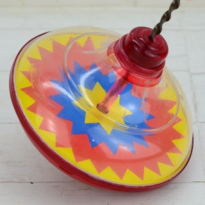 Vintage Plastic Whipping Top - Old Spinning Top - Vintage Toy - Old ...