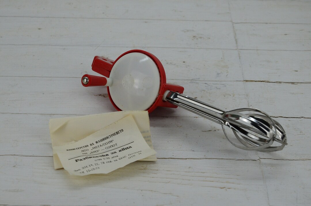 Old Egg Beater - Primitive Egg Beater - Vintage Whisk - Froth Beater ...