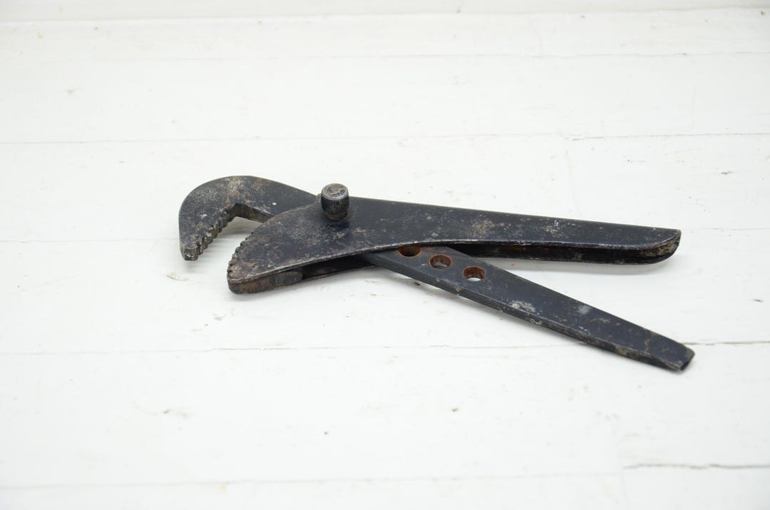 Vintage French Adjustable Wrench - Old Iron Wrench Hand Tool for ...