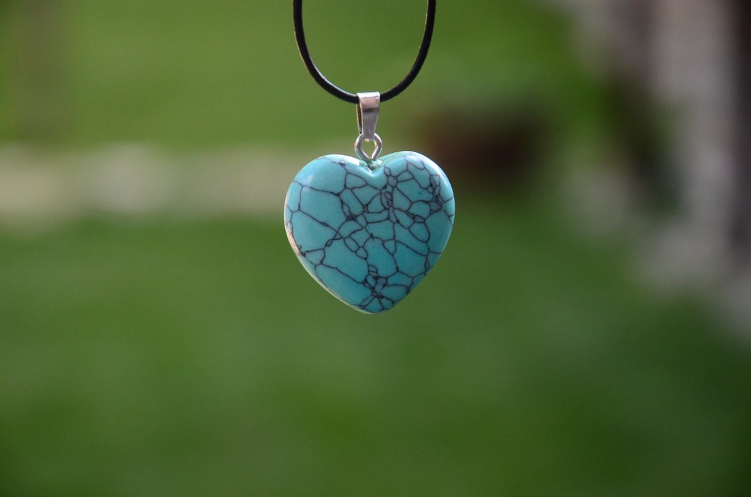 Turquoise Stone Heart Heart Made of Natural Stone Granite in Different ...