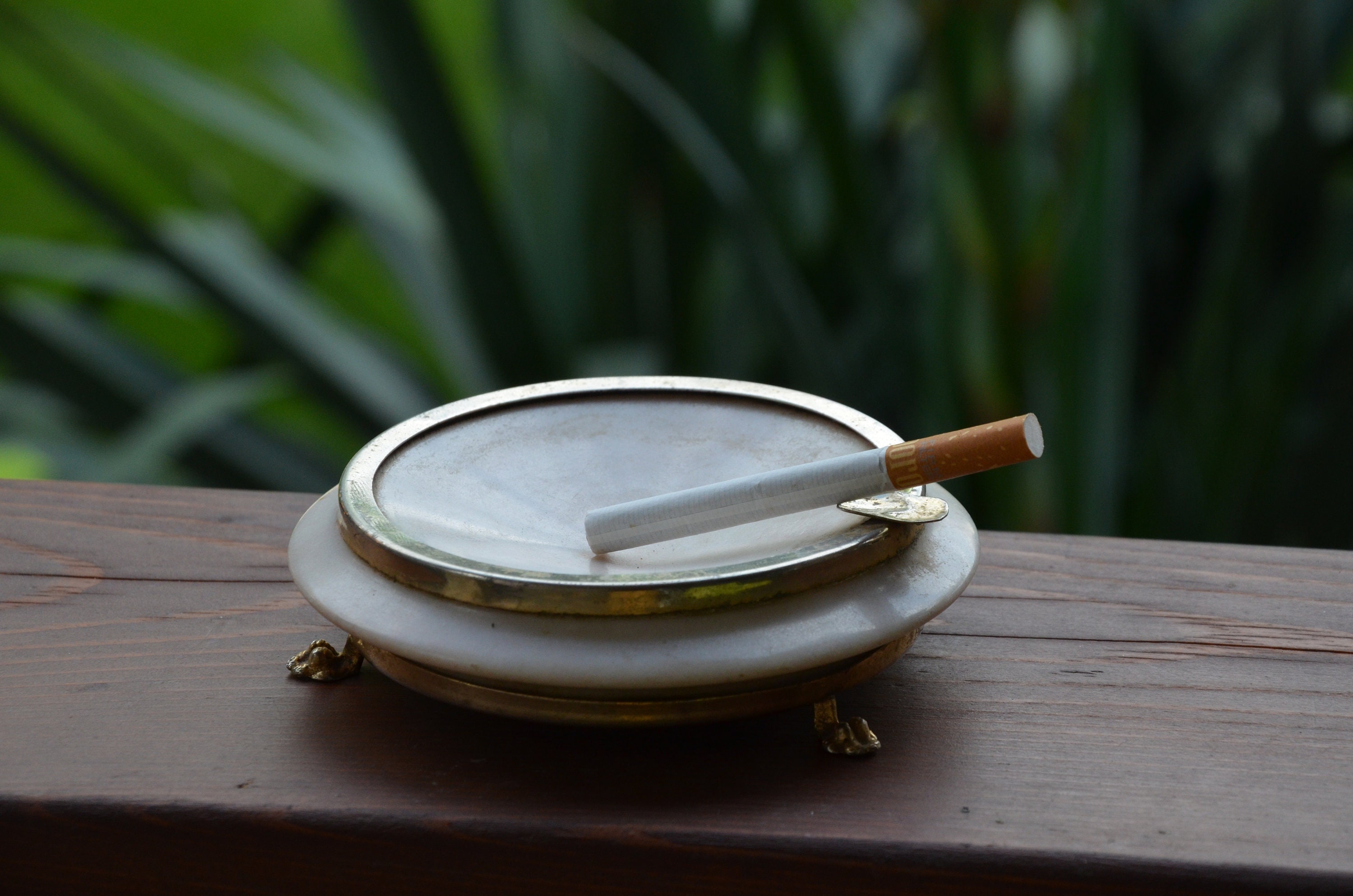 White Marble Ashtray - Vintage Marble Ashtray - Massive Marble Ashtray ...