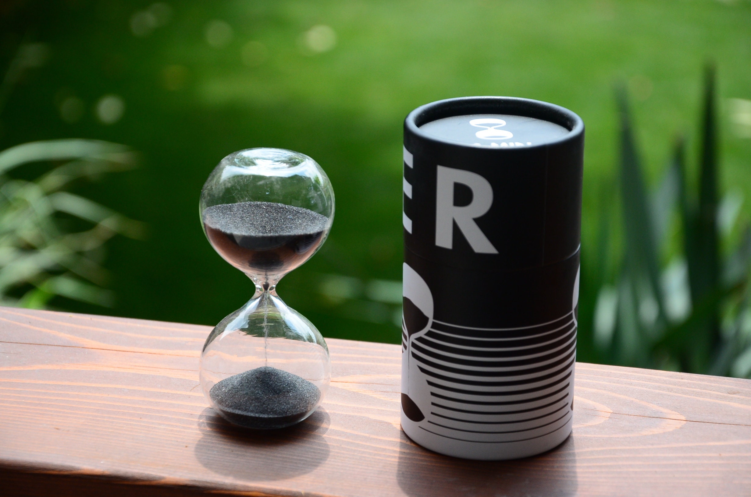 Glass Hourglass Vintage Hourglass Glass Hourglass With Black Sand ...