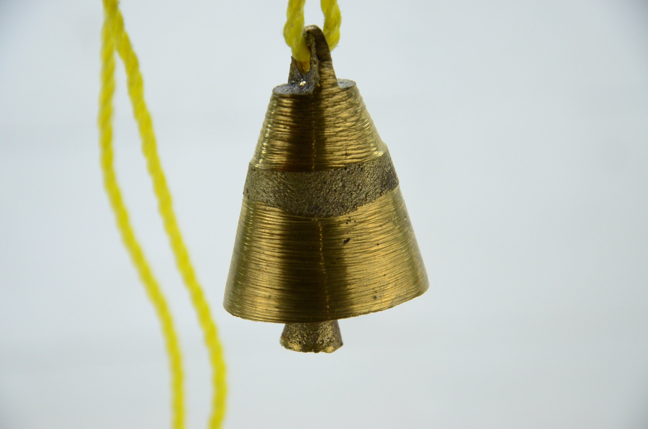 Antique Middle Bell - Vintage Farm Bell - Mini Brass Bell - Primitive ...