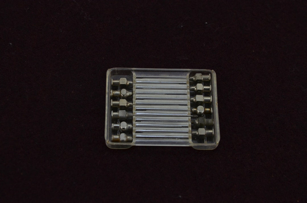 Vintage Set of 12 Syringe Needles - Steel Medical Needles - Old Medcal ...