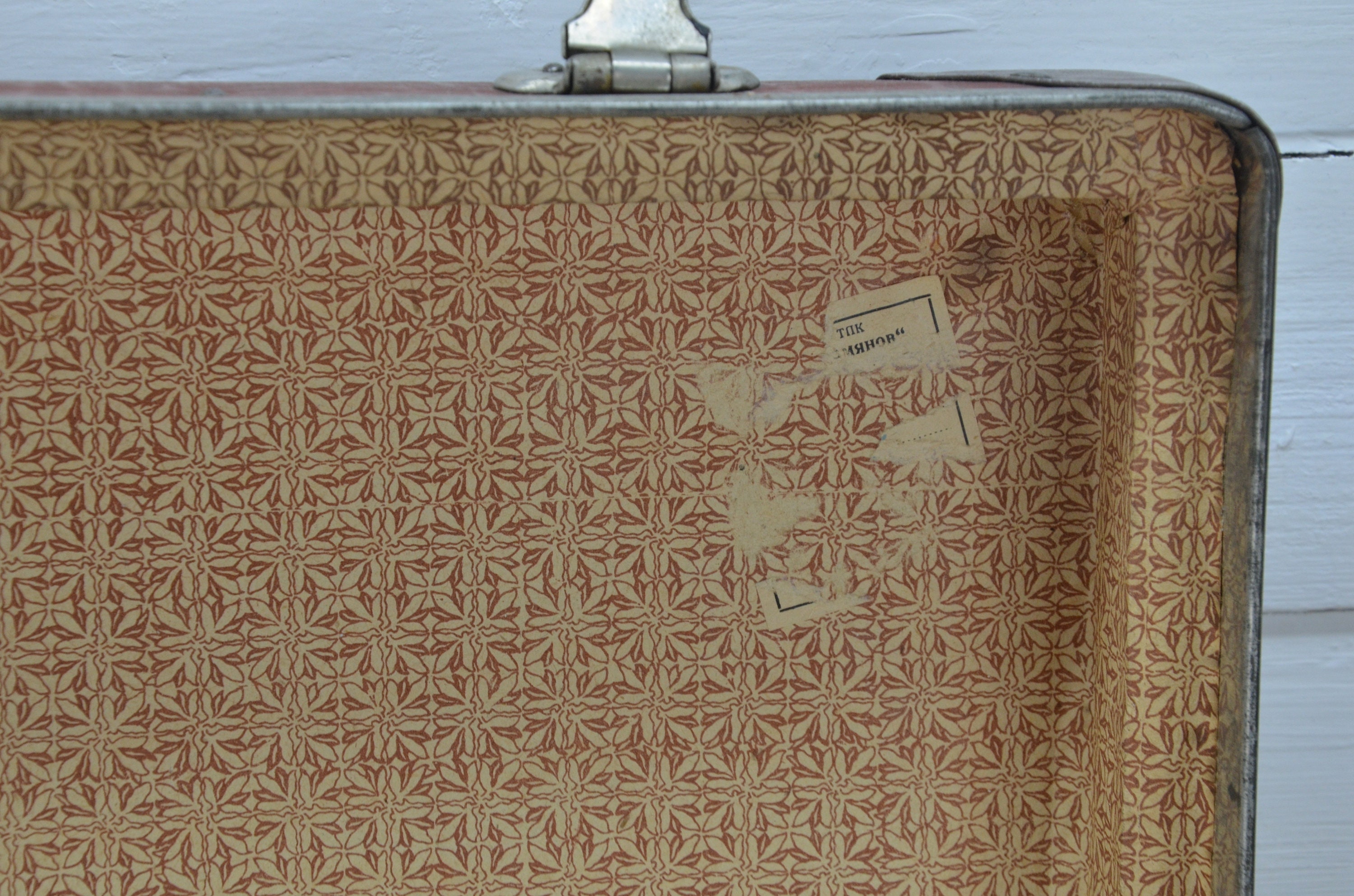 Old Cardboard Suitcase Vintage Suitcase Baggage Case - Etsy