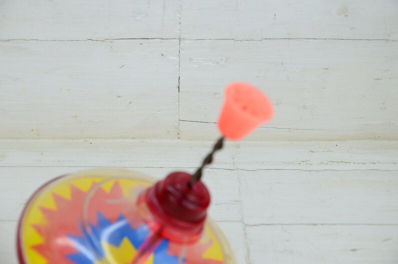 Vintage Plastic Whipping Top - Old Spinning Top - Vintage Toy - Old ...