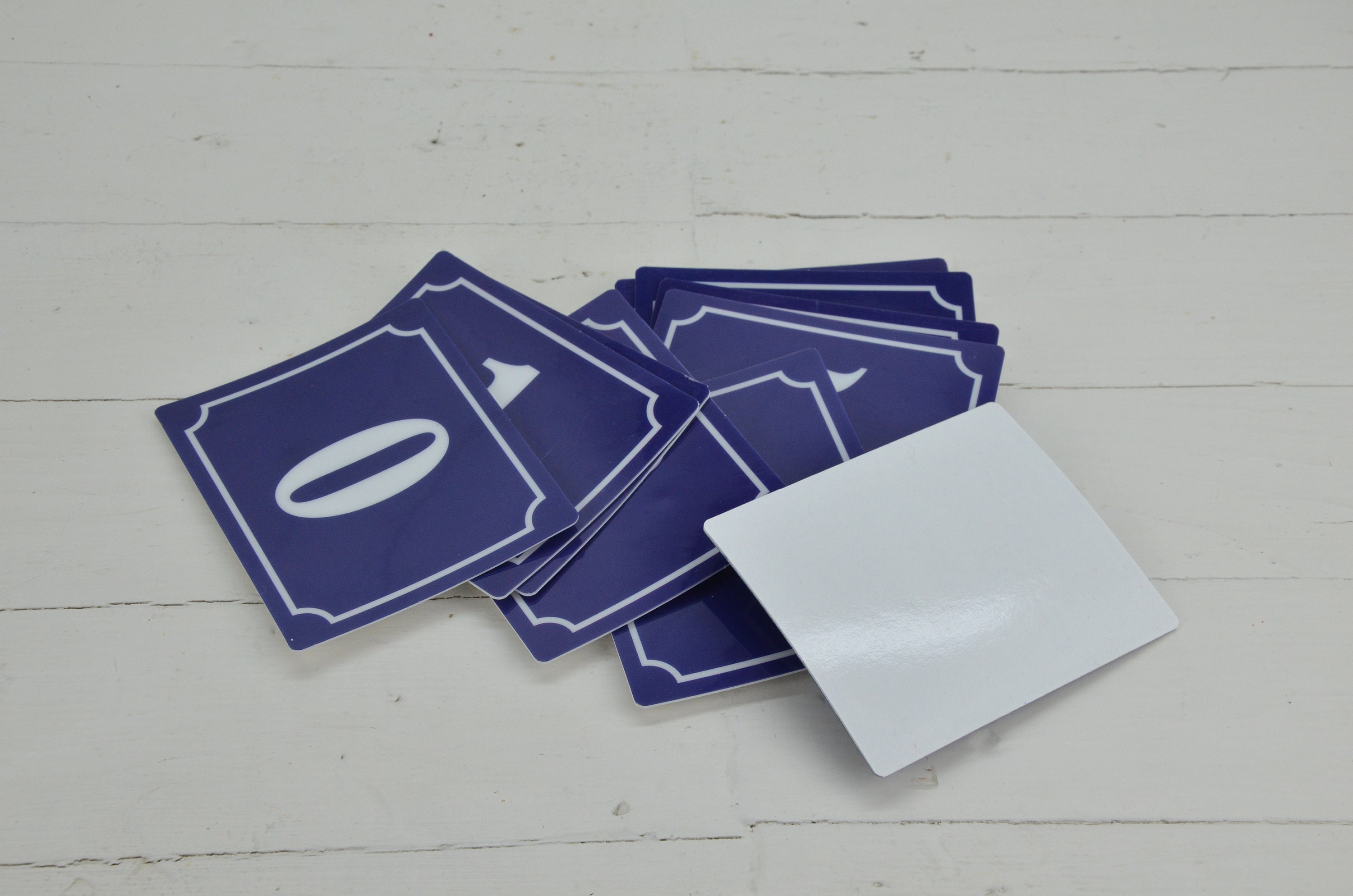 Vintage Set French Blue House Numbers - Door Numbers 0-9 Self- Adhesive ...