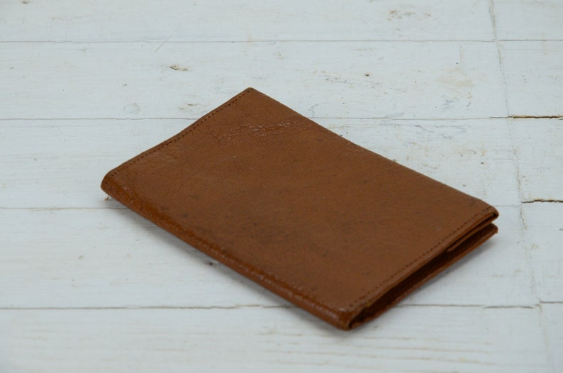 Old Men's Leather Wallet - Vintage Leather Wallet - Genuine Leather ...