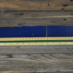 Vintage Wooden Scale Line - Triangular Ruler - Map Calculator ...