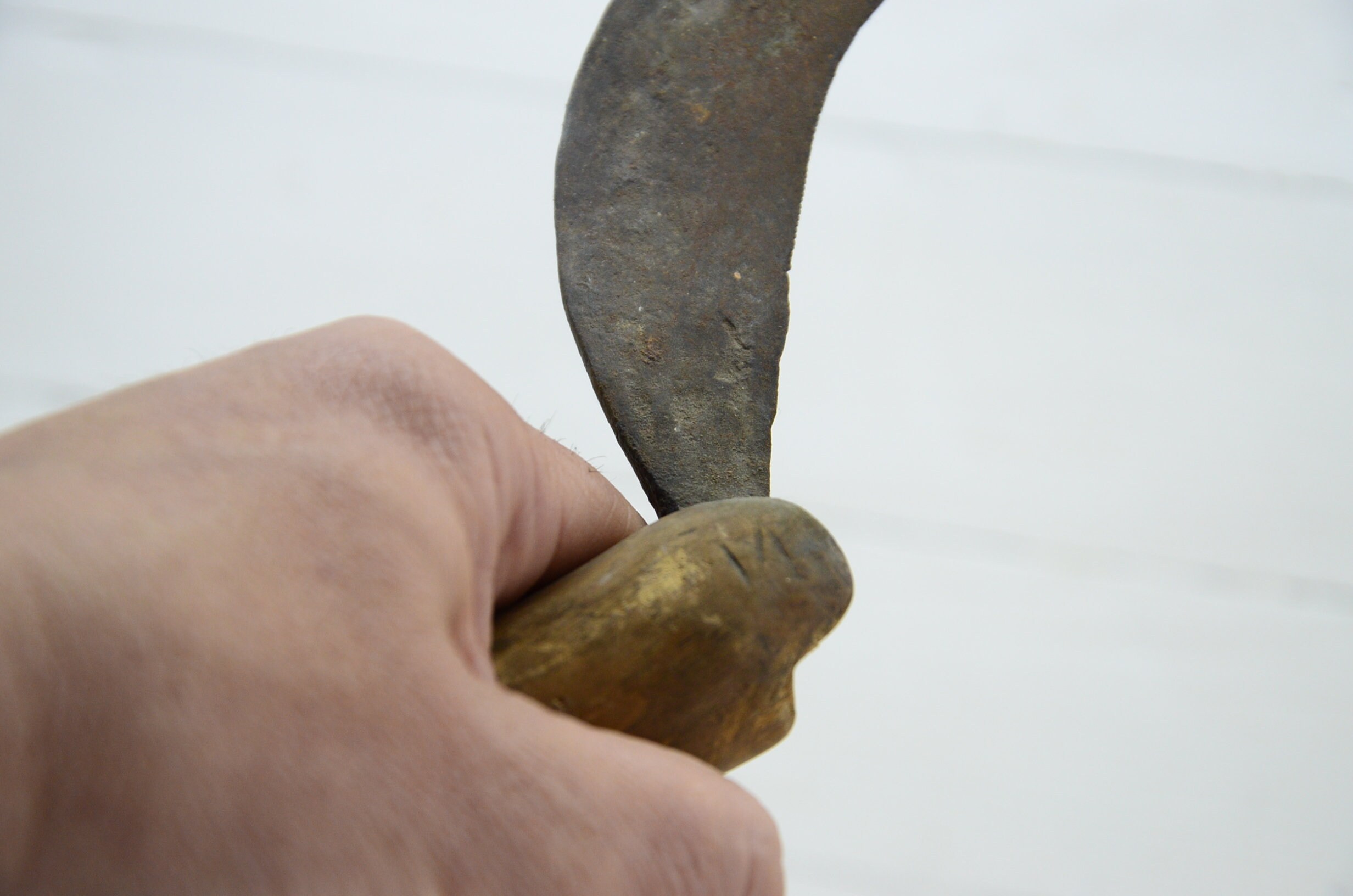 Old Hand Sickle - Hand Primitive Farm Tools - Antiqe Hand Sickle ...