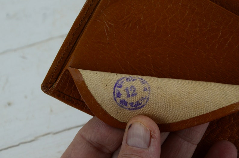 Old Men's Leather Wallet - Vintage Leather Wallet - Genuine Leather ...