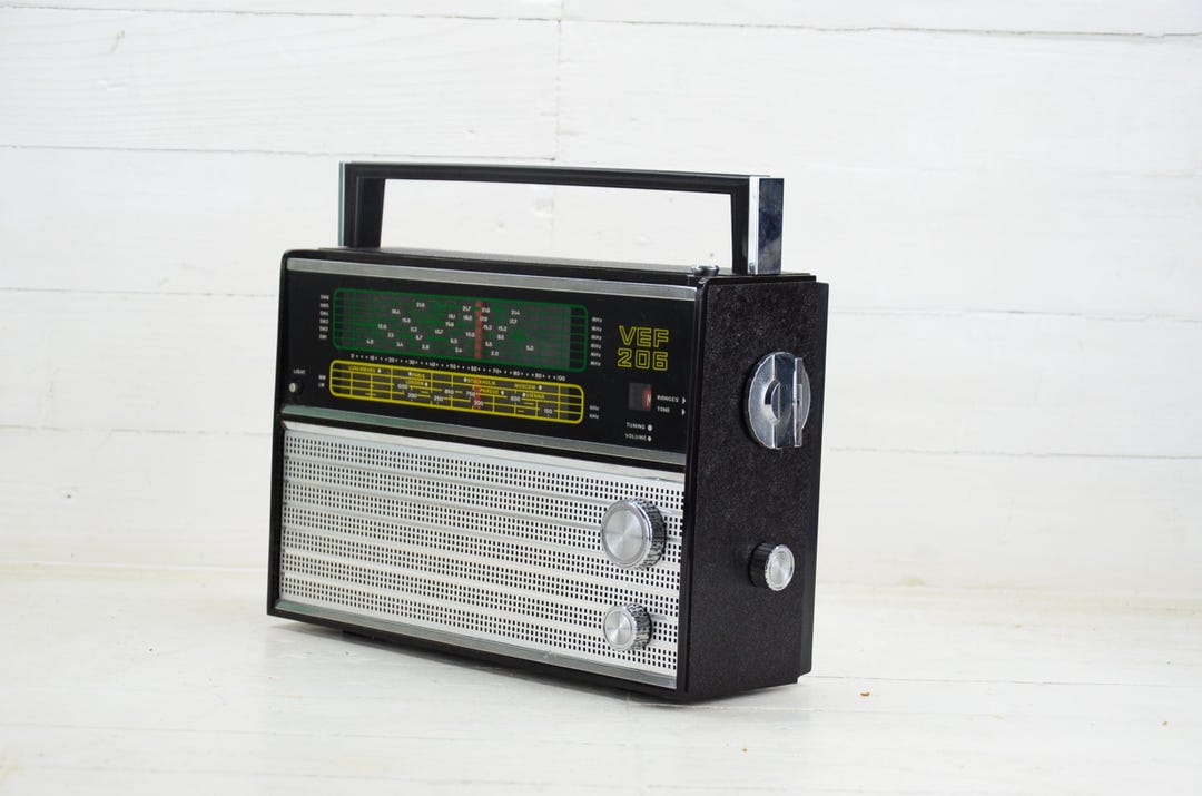 Vintage Soviet Radio VEF 206 - Old Soviet Radio VEF 206 - Retro Radio ...