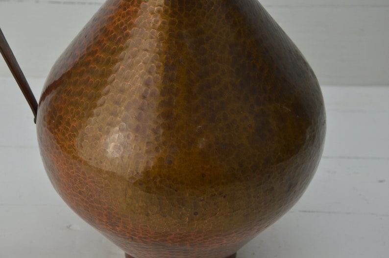 Vintage Germany Big Copper Jug - Round Copper Jug - Big Water Jug ...