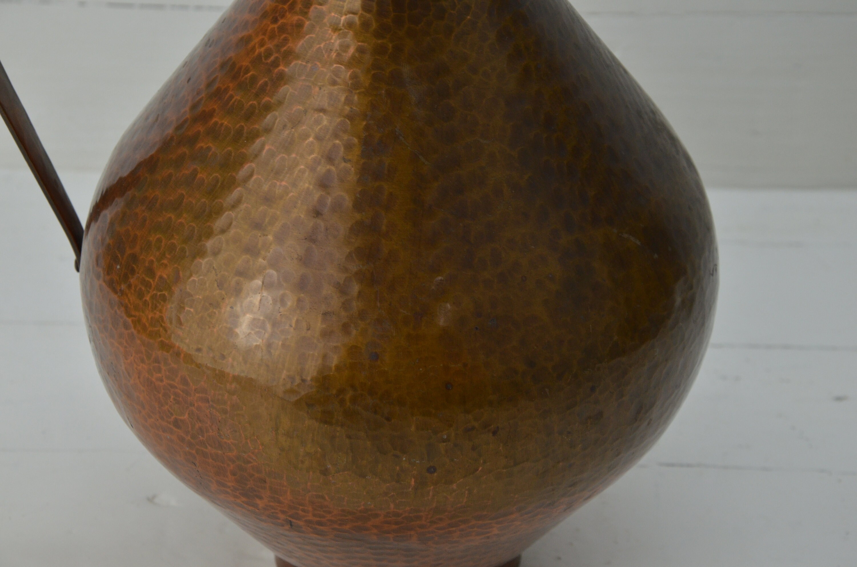 Vintage Germany Big Copper Jug - Round Copper Jug - Big Water Jug ...