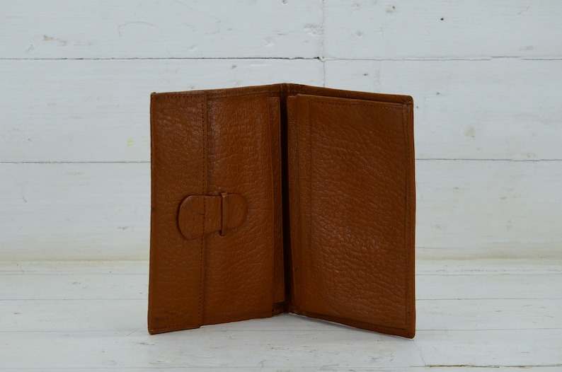 Old Men's Leather Wallet - Vintage Leather Wallet - Genuine Leather ...