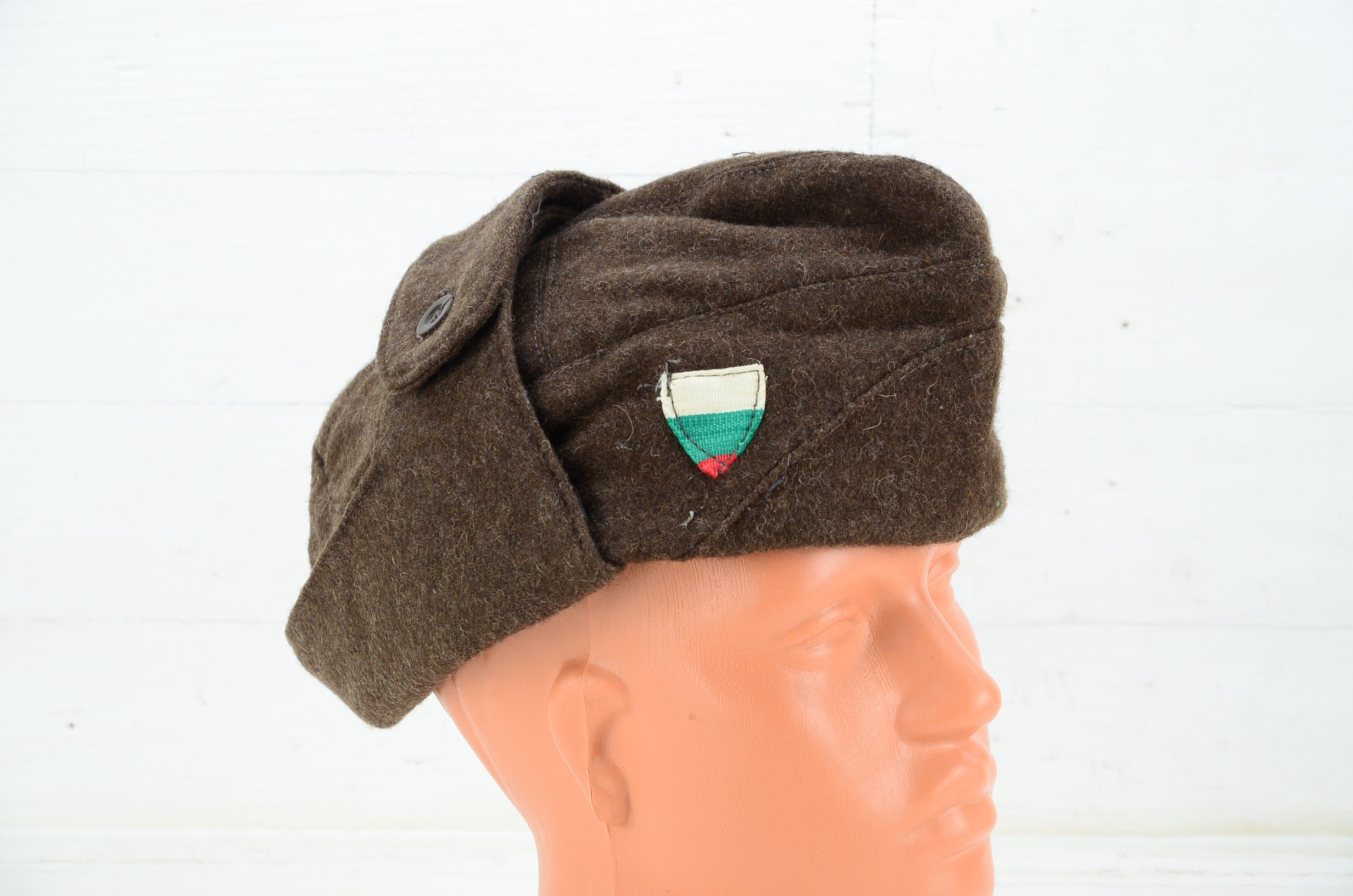 Old Bulgarian Army Soldier's Winter Hat WW2 Soldiehatsr's Cap of ...