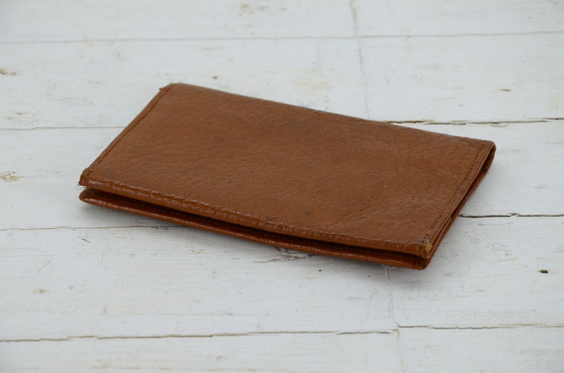 Old Men's Leather Wallet Vintage Leather Wallet Genuine Leather Light ...