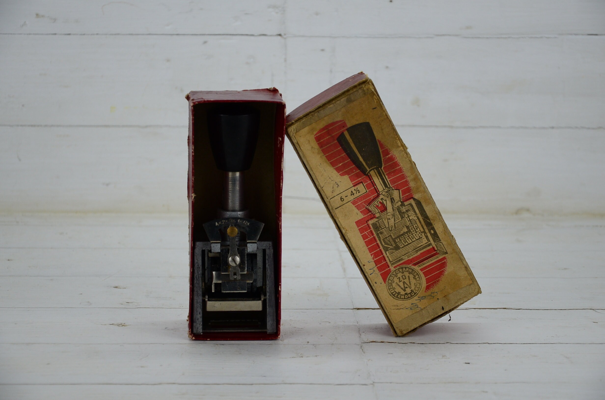 Numbering Machine - Vintage Numbering Date Stamp - Hand Ink Stamp ...