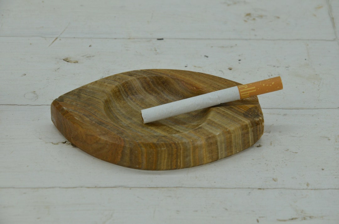 Handmade Brown Onyx Ashtray - Handmade Ashtray - Massive Onyx Ashtray ...