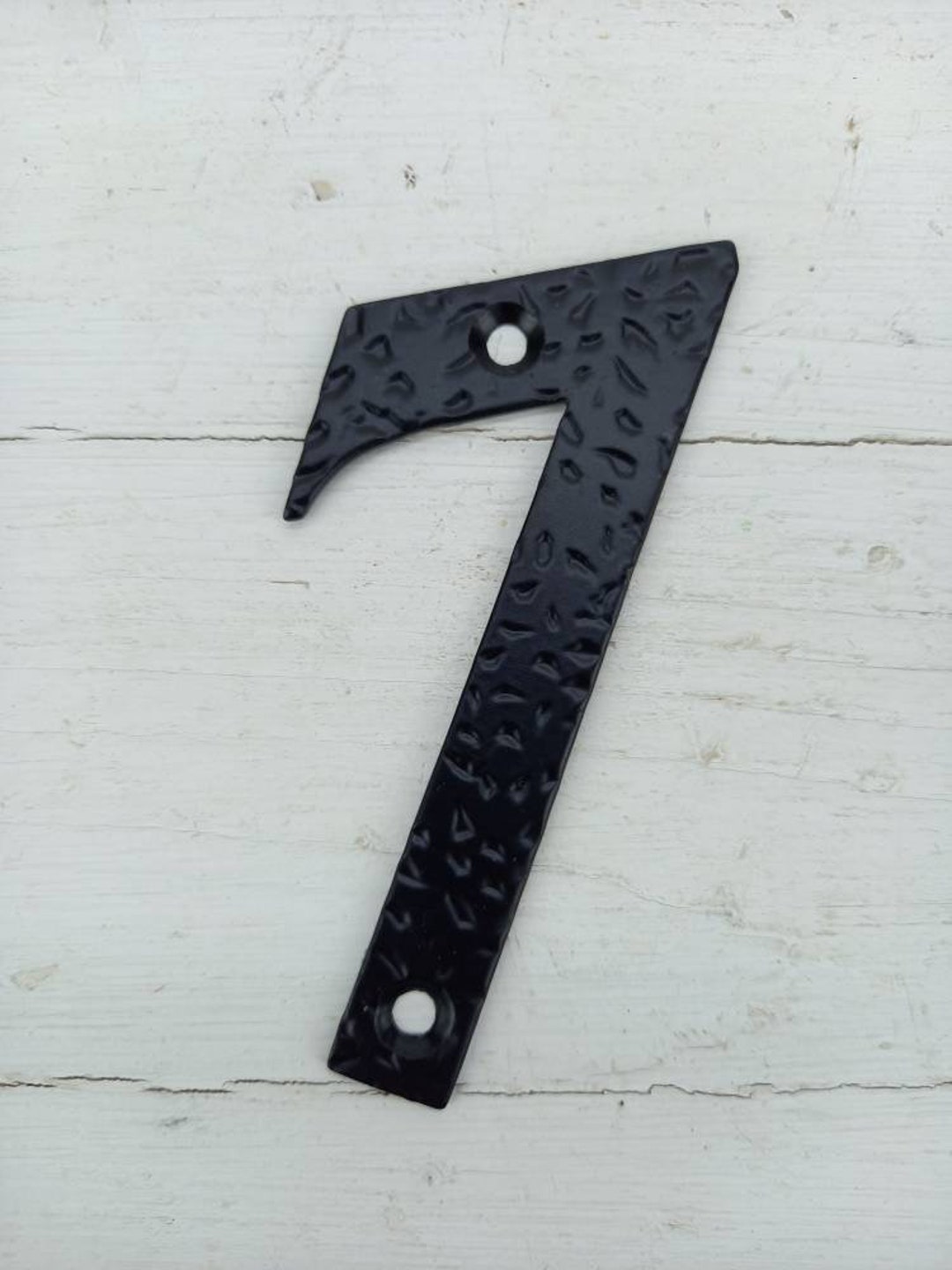 Black Wrought Iron Number - Door Number 7 - Preserved Wrought Iron ...