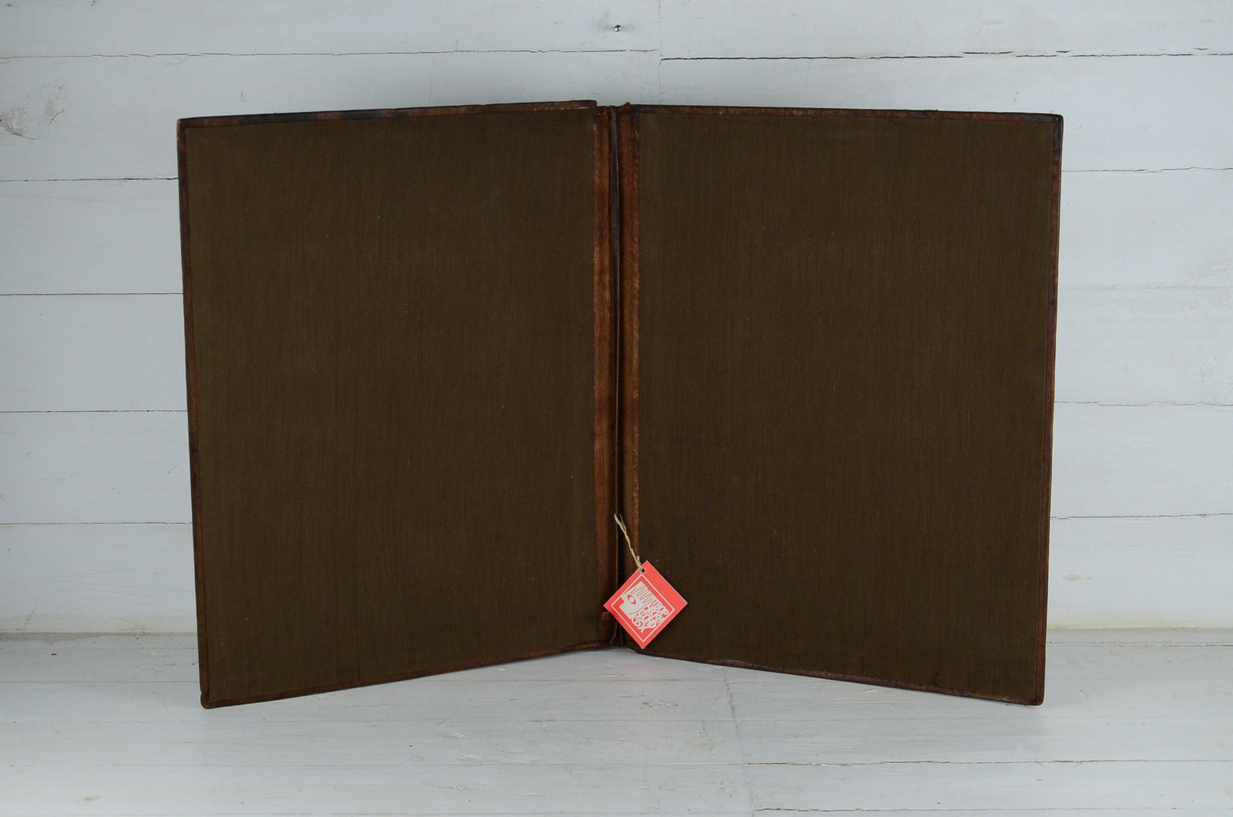 Big Brown Leather Folder Leather Portfolio Old Leather - Etsy