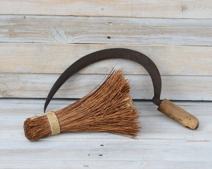 Old Hand Sickle Hand Primitive Farm Tools Antiqe Hand Sickle Vintage ...