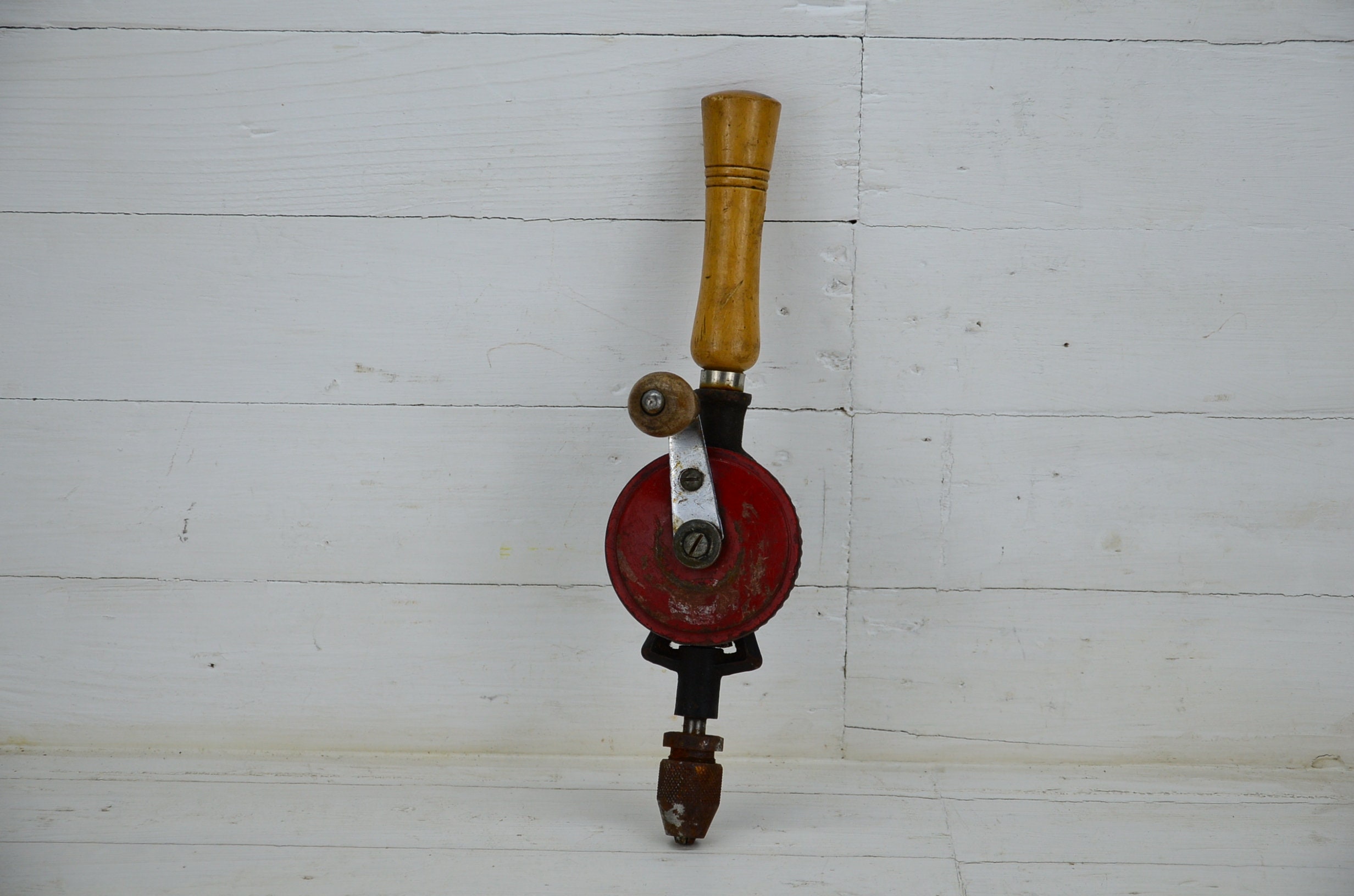 Vintage Hand Wood Drill - Drill - Metal Drill - Vintage Tools - Rustic ...