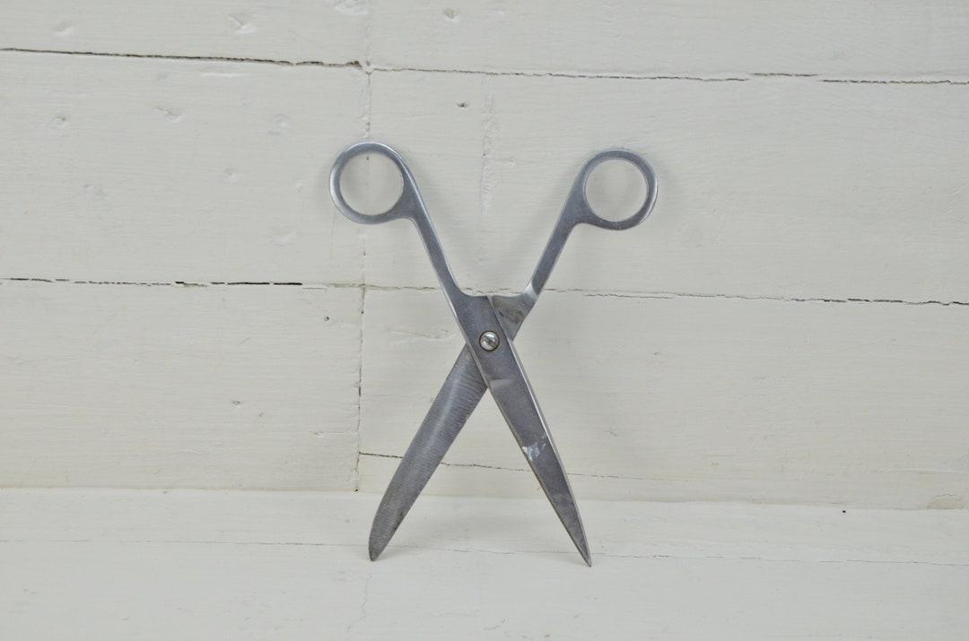 Old Medium Scissors - Medium Hand Scissors - Old Tailor's Scissors ...