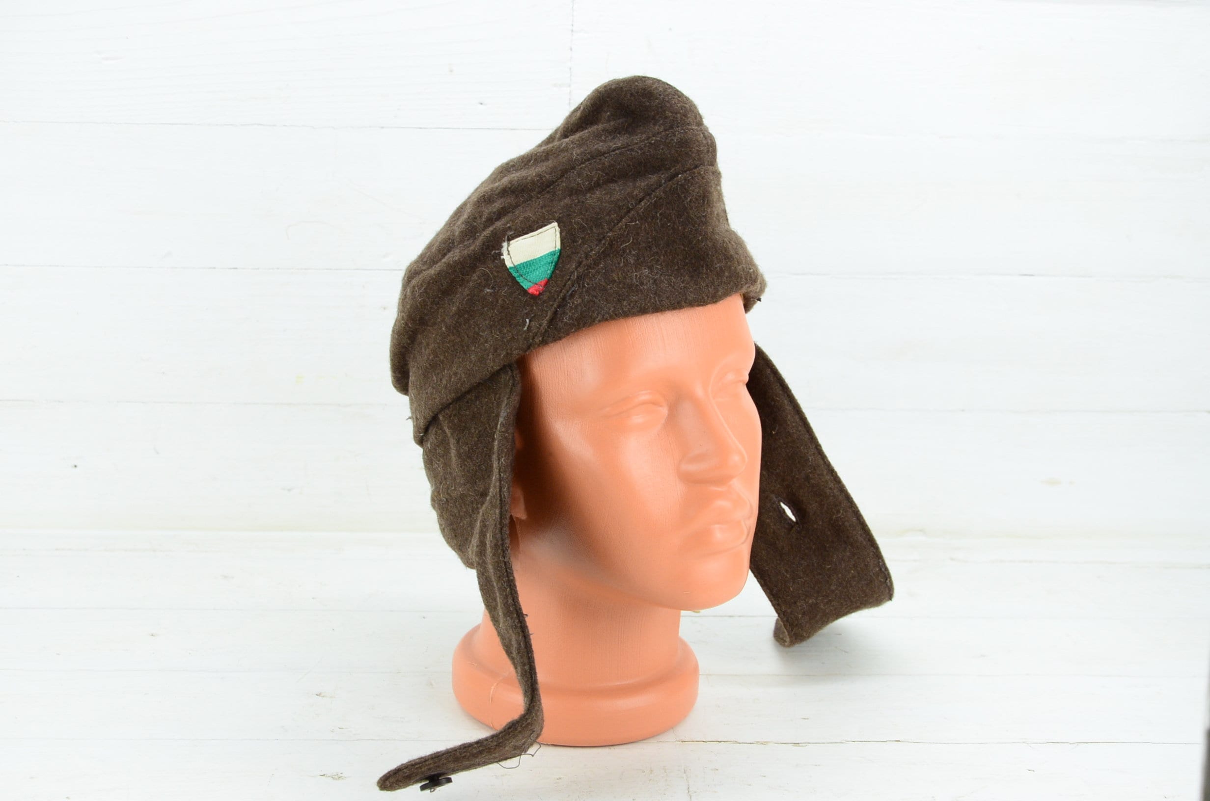 Old Bulgarian Army Soldier's Winter Hat WW2 Soldiehatsr's Cap of ...